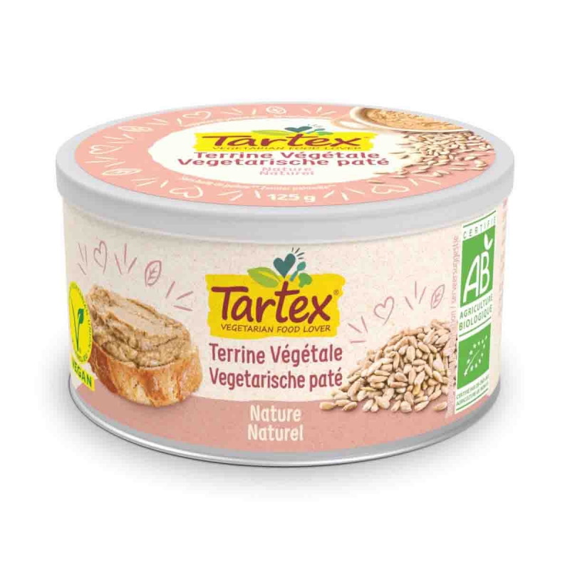 Vegetarische paté naturel Tartex BIO - Biowinkel Hart voor aarde NL-BIO-01